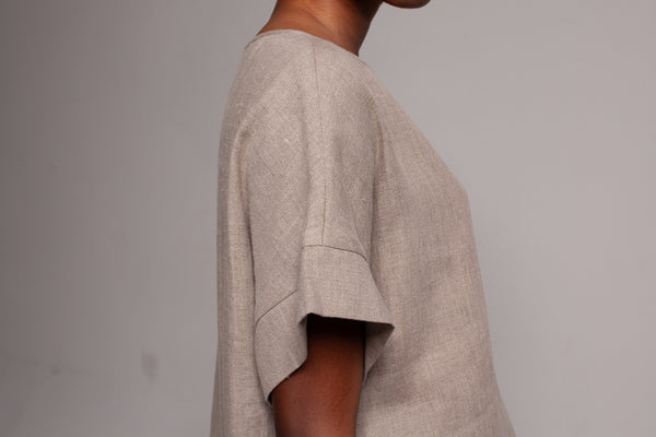 Drop shoulder top / Natural – Raw Luxury